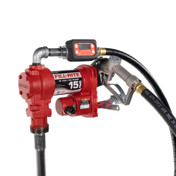 Fill-Rite FR2411HELD Pump, Auto Nozzle & Digital Meter - 24V DC 57 Lpm ...