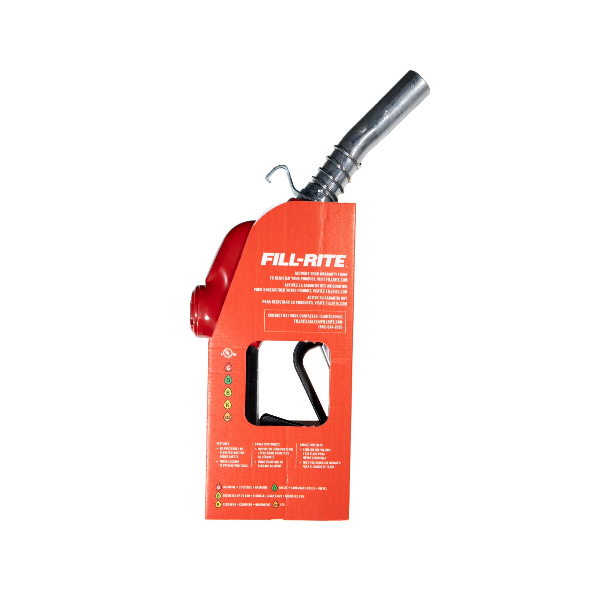 Fill-Rite N100DAU13 - 25.4mm Ultra High-Flow Automatic Diesel Spout No ...
