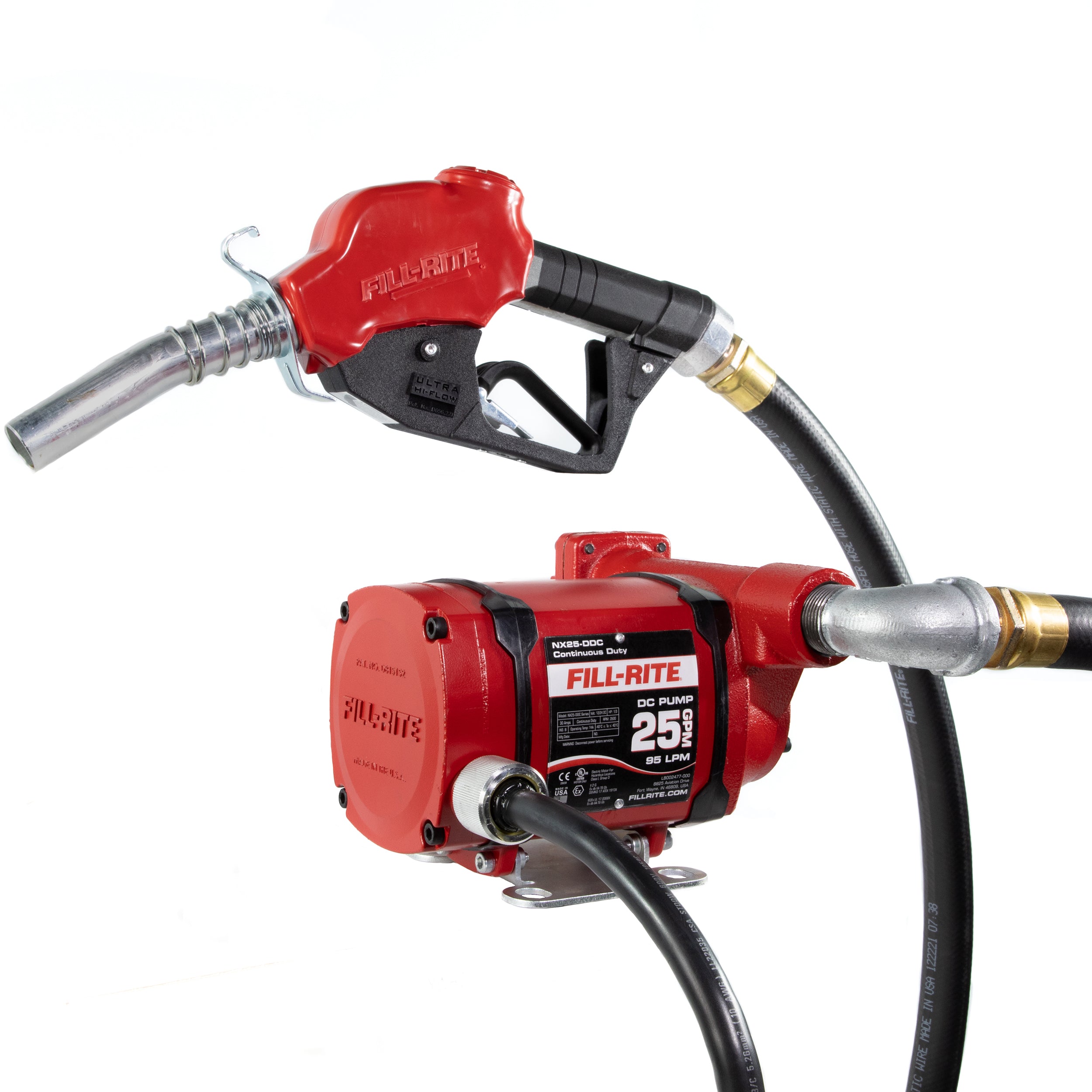 Fill-Rite NX25-DDCNF-AA Pump & Auto Nozzle - Foot Mount - 12/24V DC 94 ...